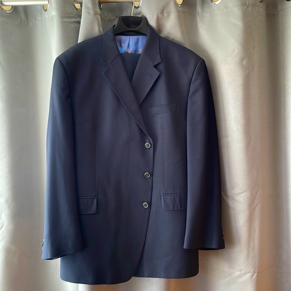 Sean John | Suits & Blazers | Sean John Mens Navy Blue Classic Fit Suit ...